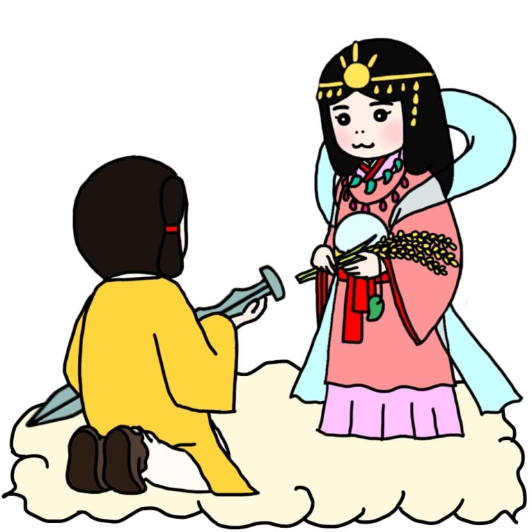 Ninigi no mikoto and the sacred treasures of Japan | Manekineko GAMES
